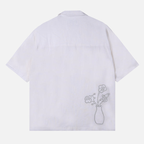 Lymington Linen Shirt Broken White – Oxford-Society